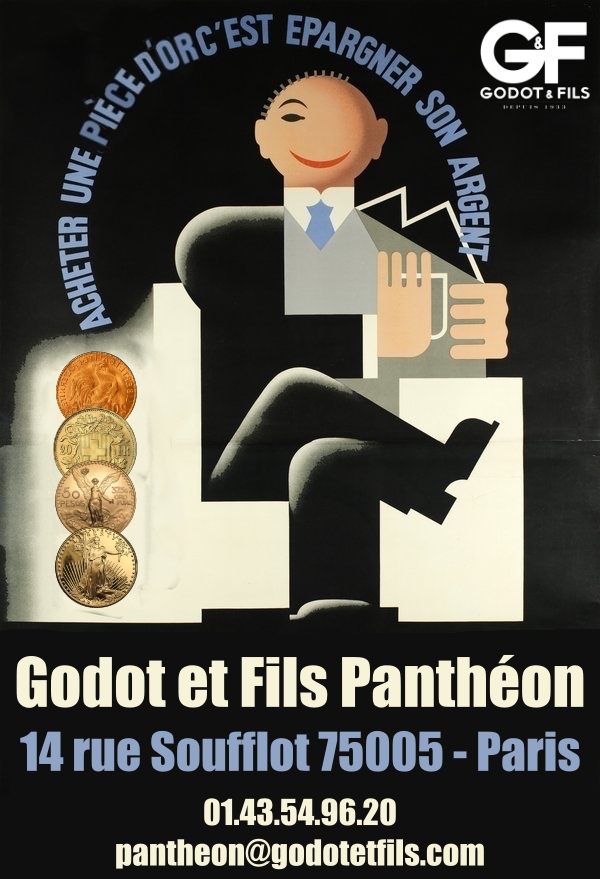 Napoléon 20 Francs Or (Louis d'Or) - Godot et Fils - Godot & Fils Pantheon